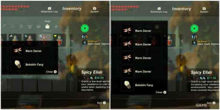 Zelda: BotW — все рецепты эликсира - Gameskinny.ru